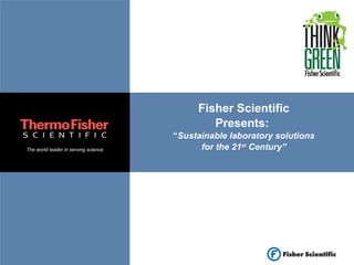 Fisher Scientific Green Presentation | PPT