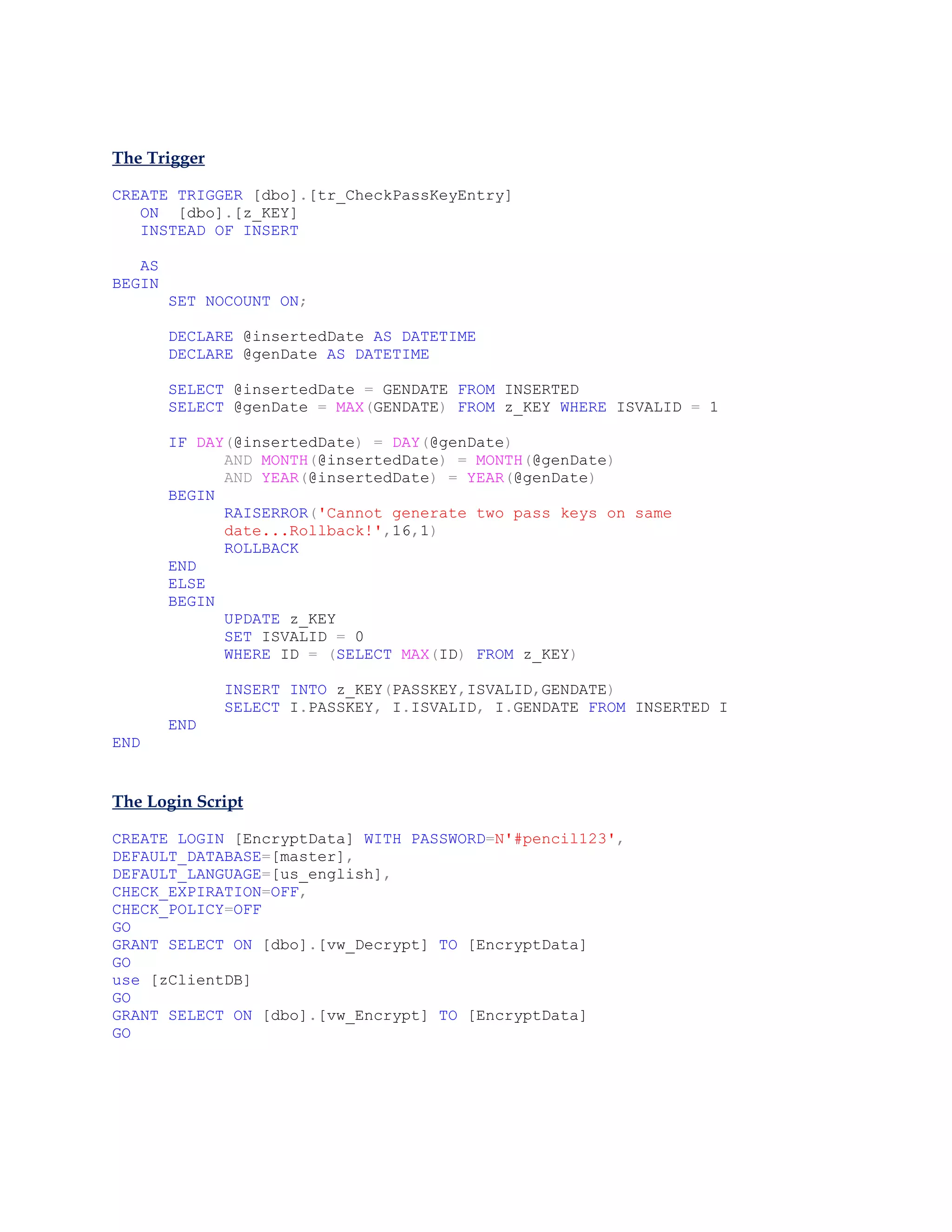 Implementation Specifications | PDF