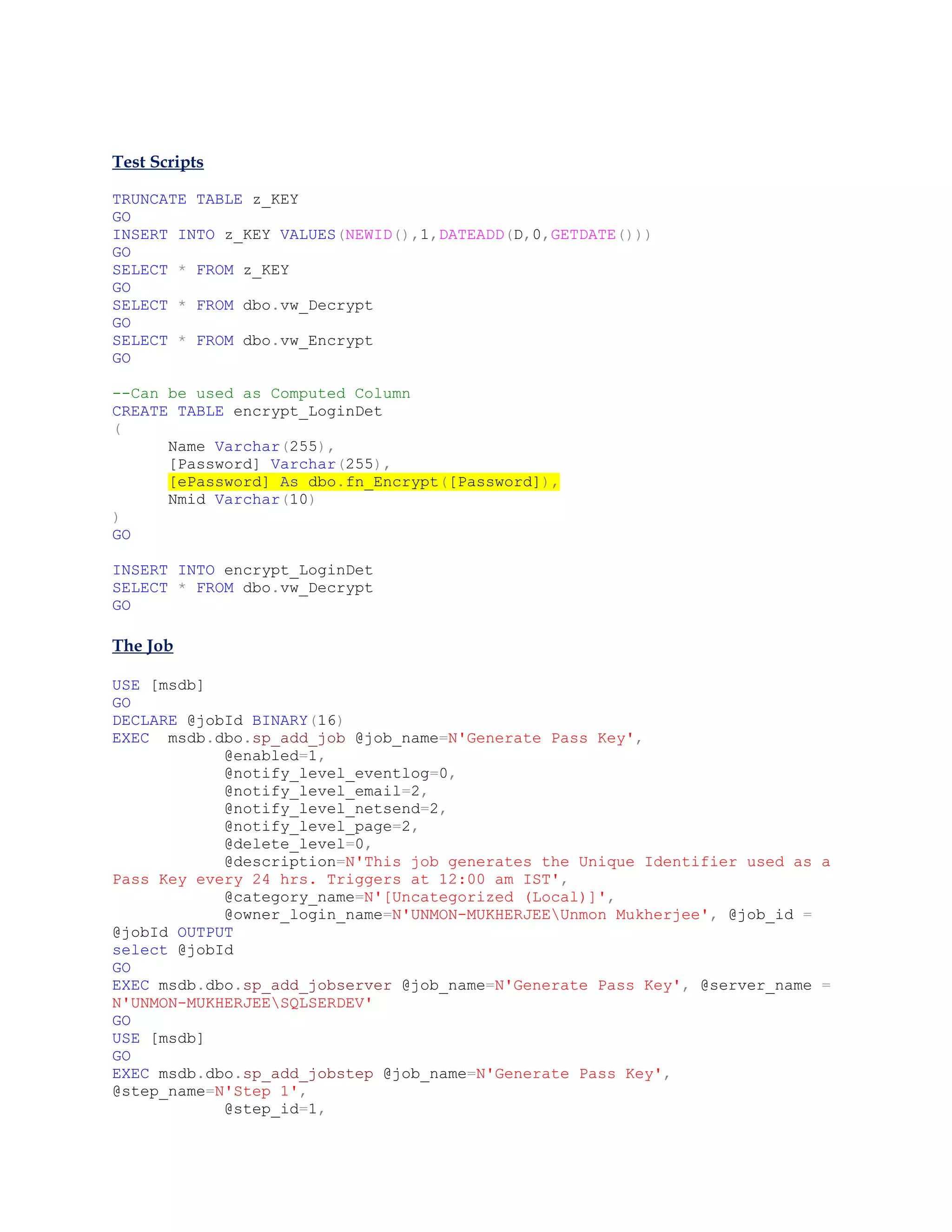 Implementation Specifications | PDF