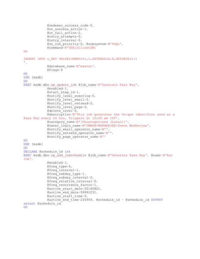 Implementation Specifications | PDF