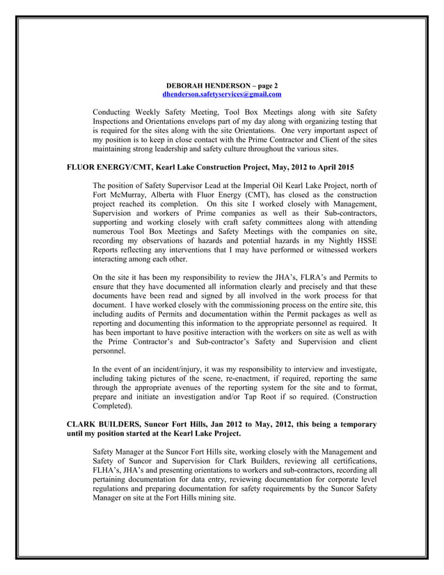 Deb-Resume - Sept - 2015 | PDF