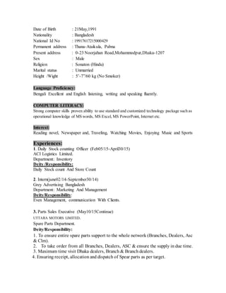 SHUVO CV | DOCX
