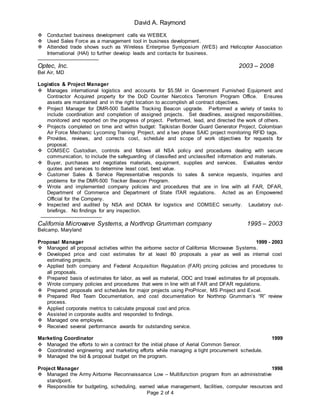 David Raymond Resume 2015 | DOCX