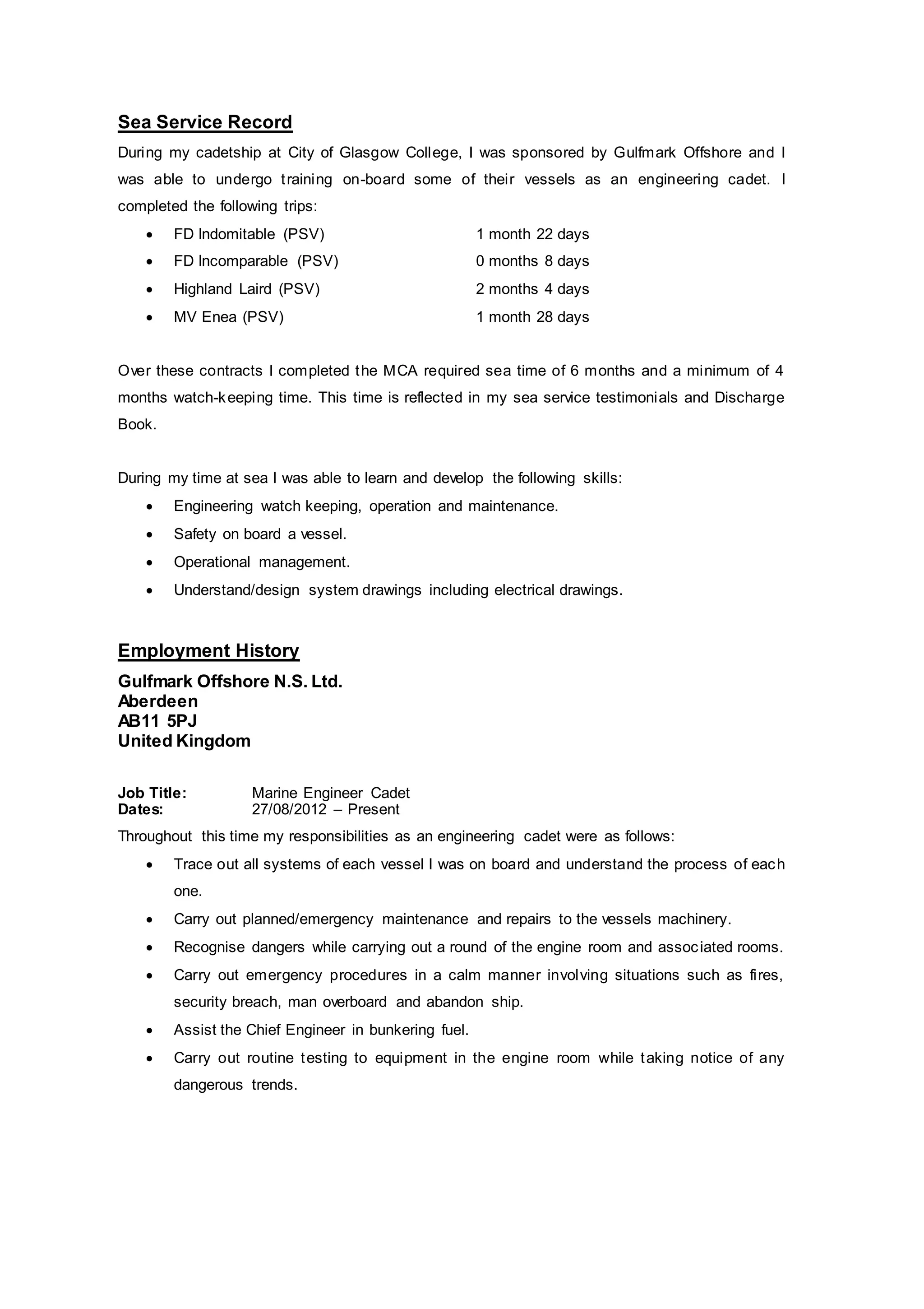 Shauns CV for SEA (NEW) | DOCX