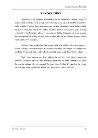 Night Vision In Cars | PDF