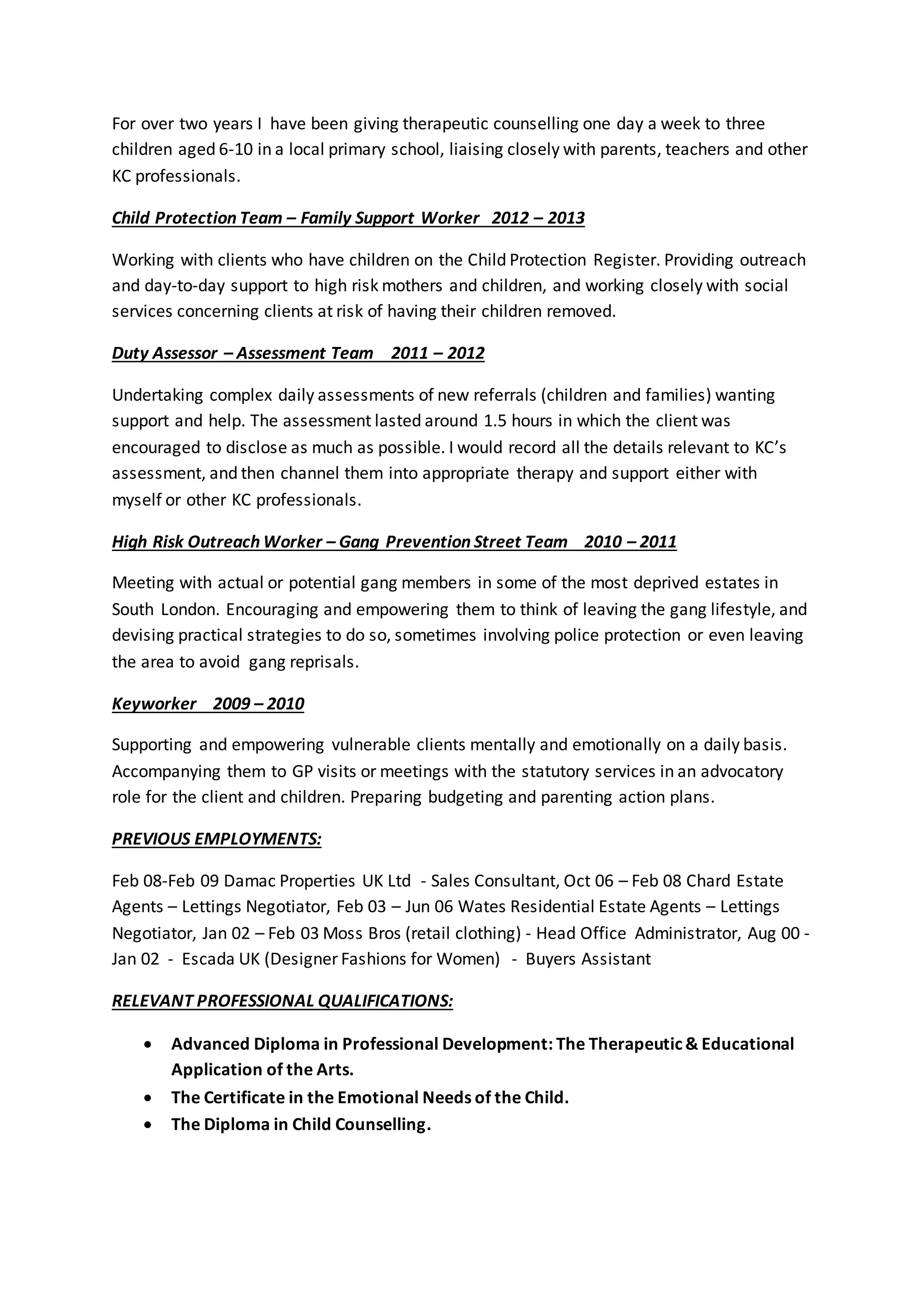SARAH CV jan 2016 | PDF