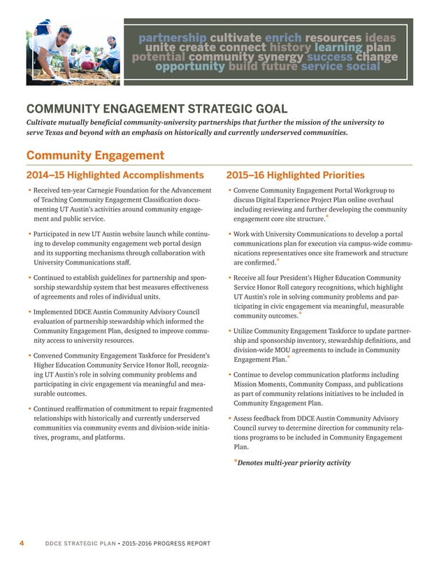 2015.2016 DDCE Strategic Plan Progress Report | PDF