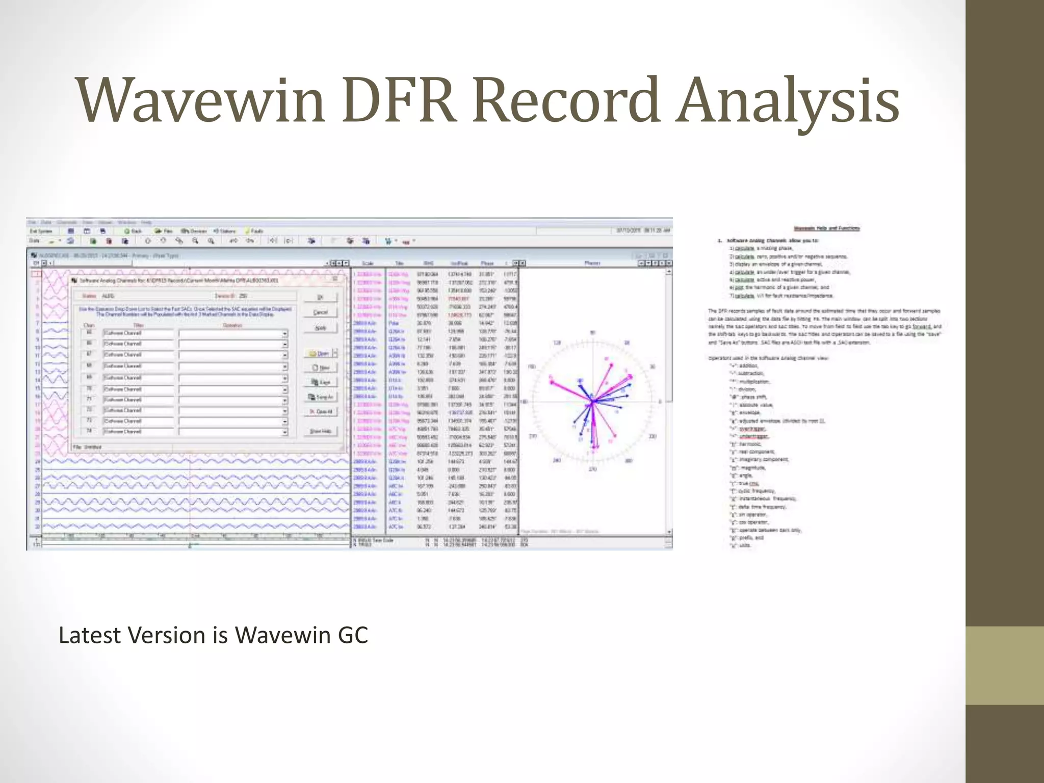 Disturbance Monitoring Equipment Presentation | PPTX