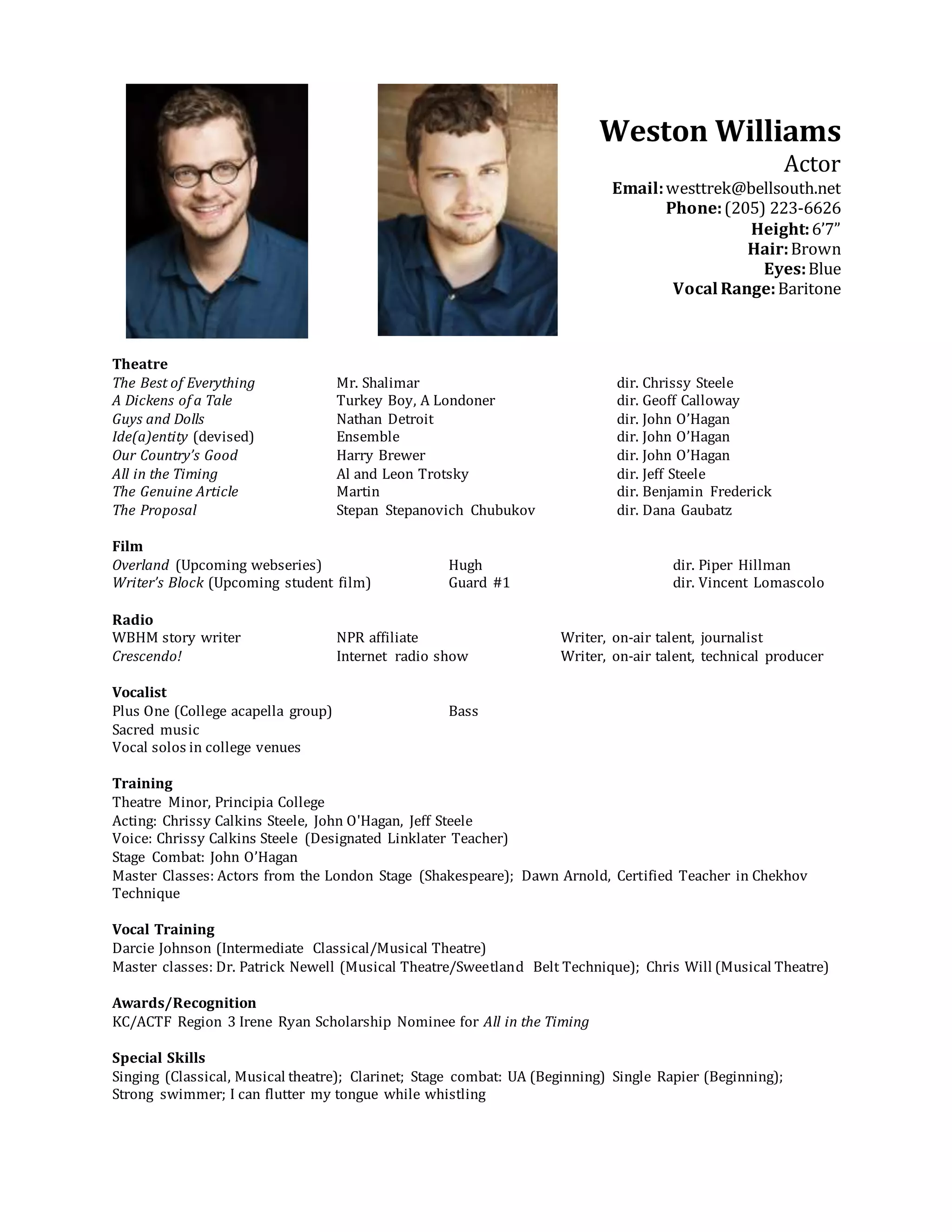 theatreresume | DOCX