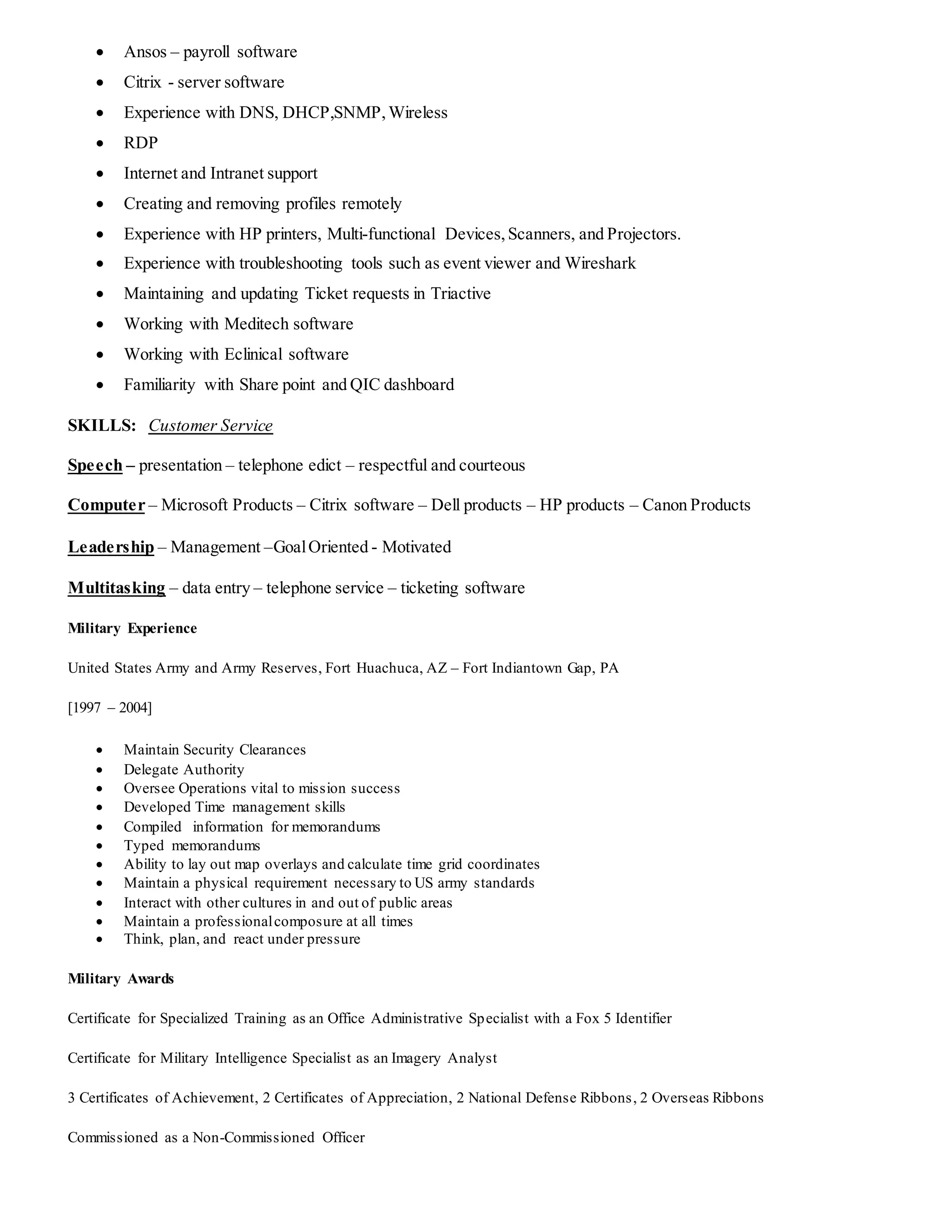 William resume 2016 | DOCX