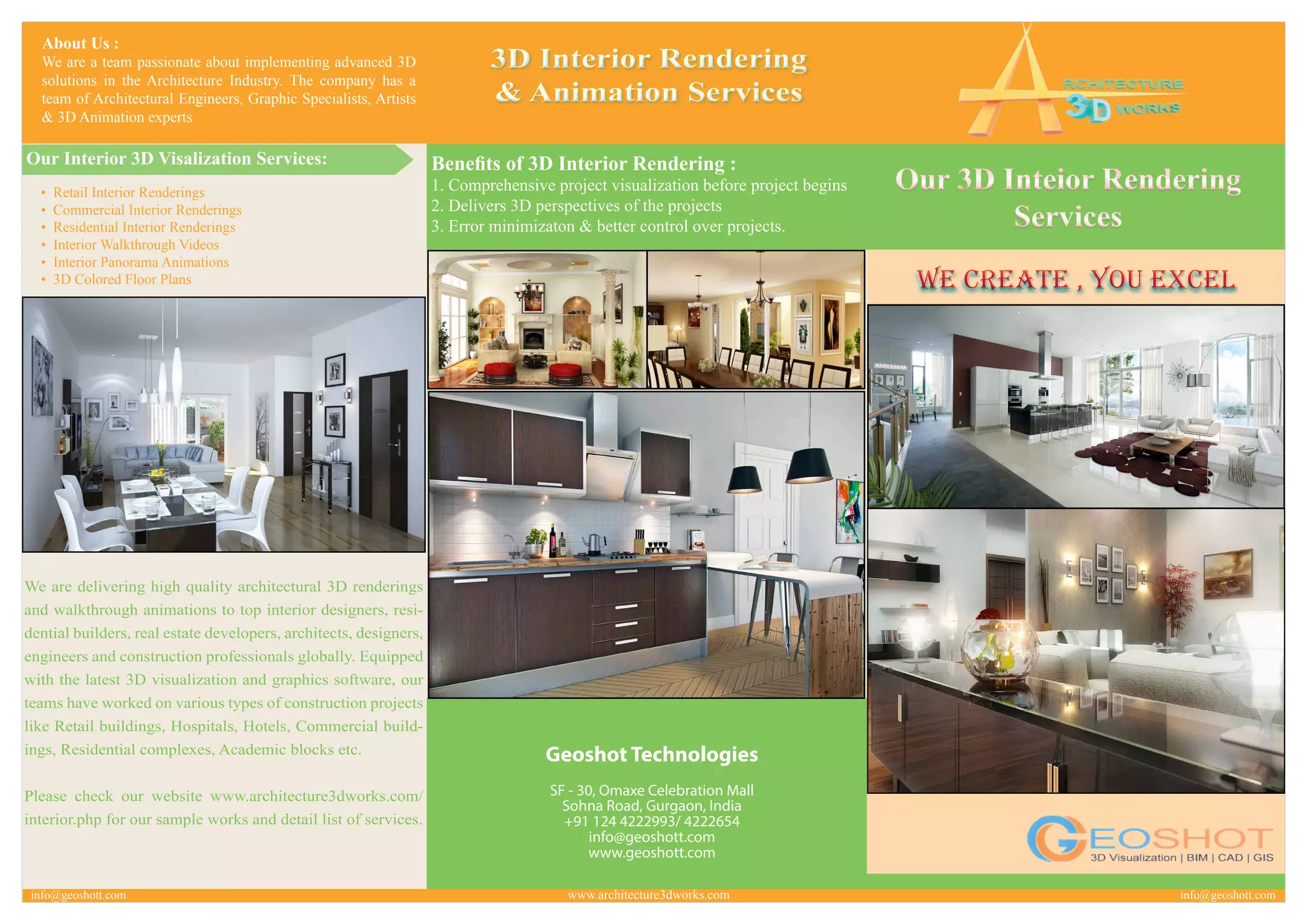 GeoShot - Interior 3D Rendering - Brochure | PDF