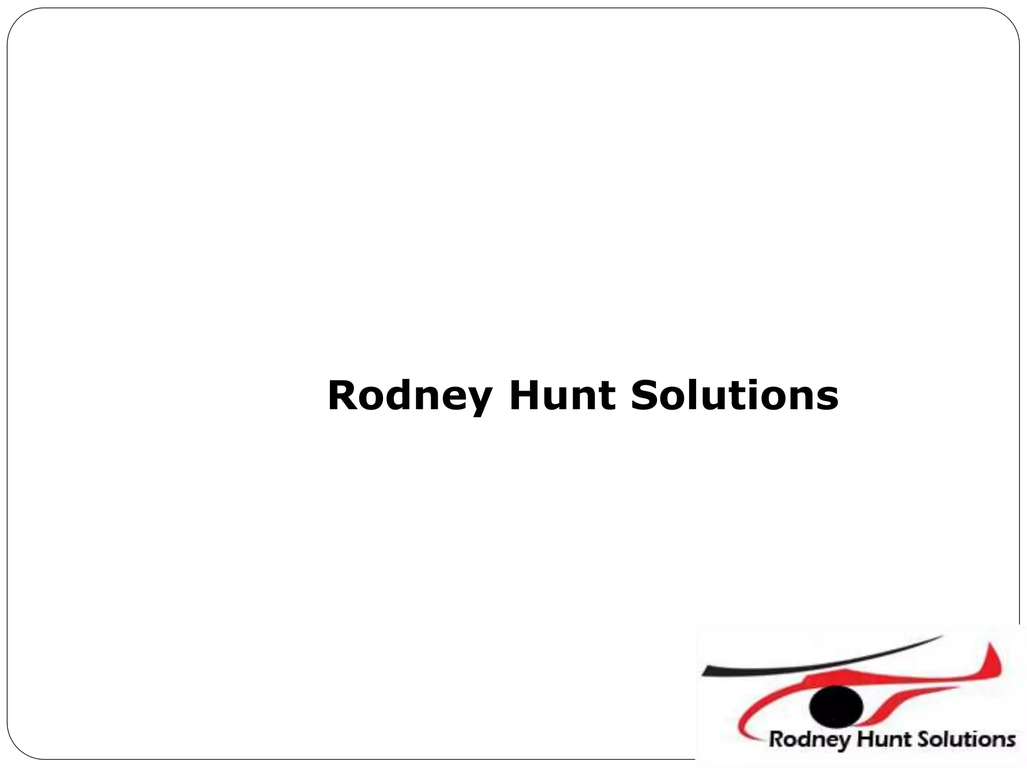 Rodney Hunt Solutions Services HR | PPT