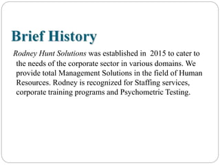 Rodney Hunt Solutions Services HR | PPTX