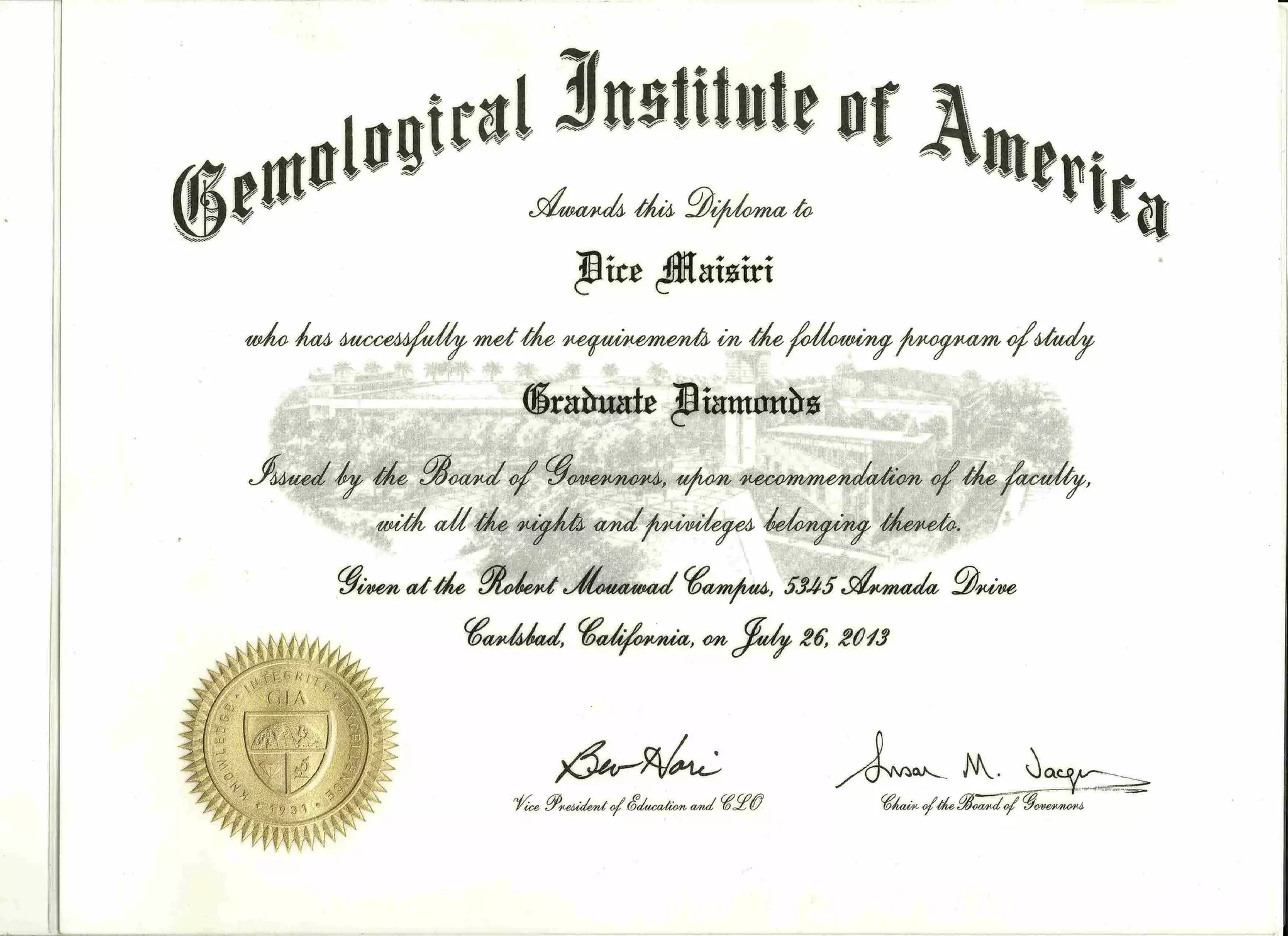 Diamond diploma | PDF