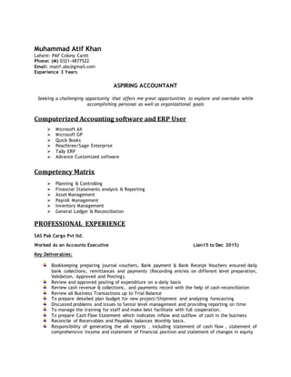 Atif CV with Cover letter | DOCX