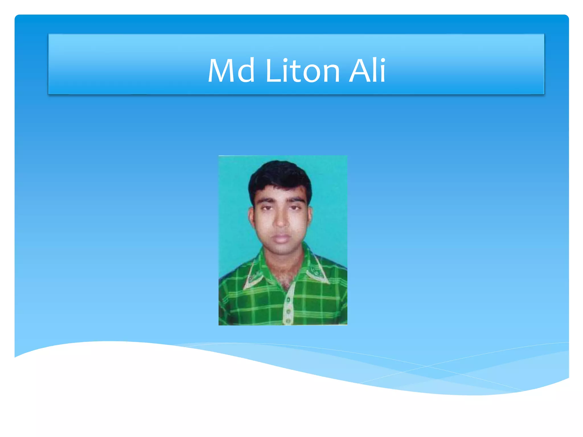 Md Liton Ali | PPT