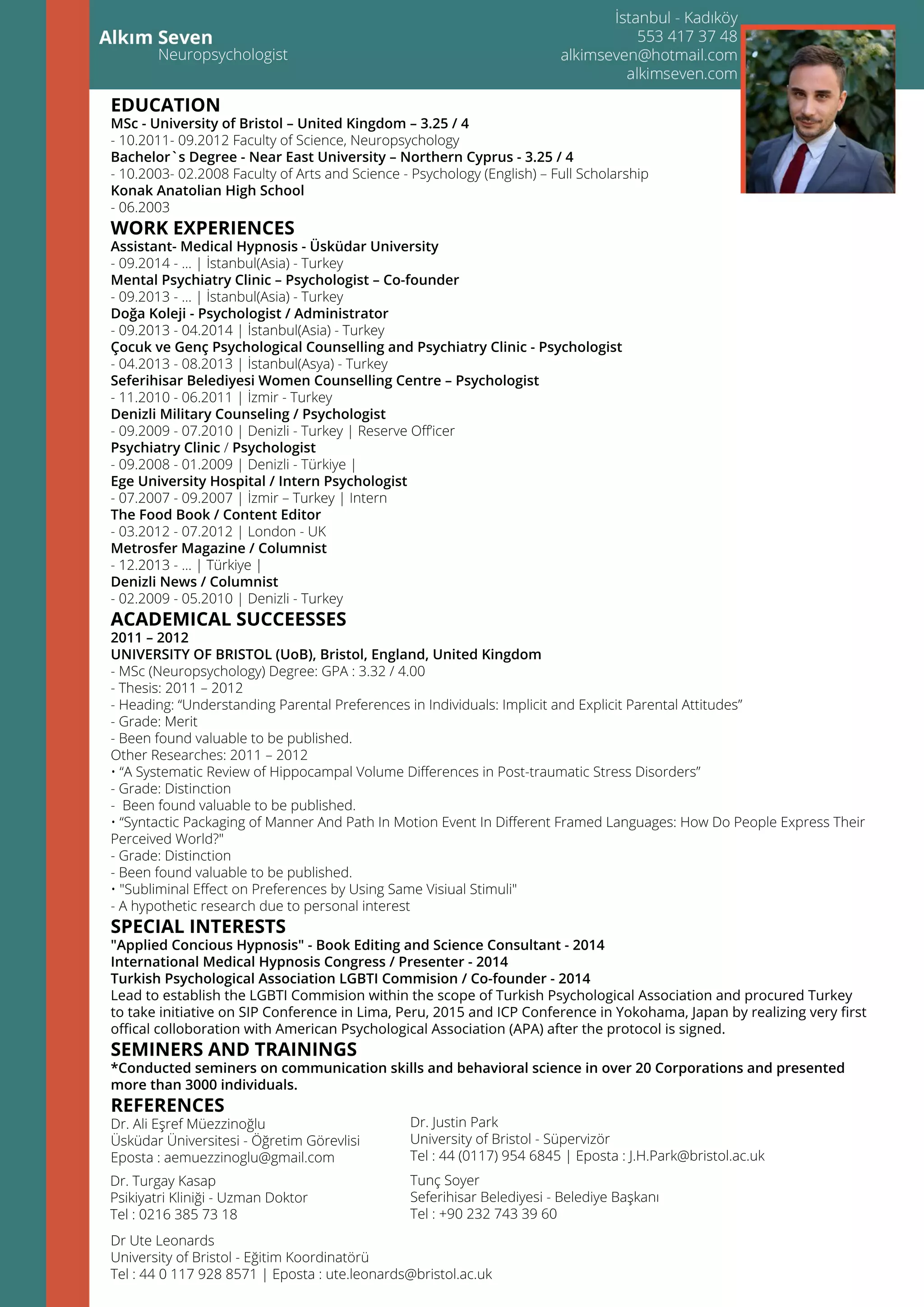 Alkim Seven CV TR&EN | PDF