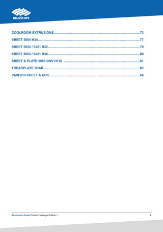 Bluescope Aluminium Catalogue - Edition 1 | PDF