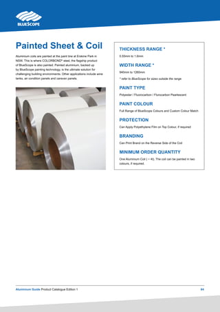 Bluescope Aluminium Catalogue - Edition 1 | PDF