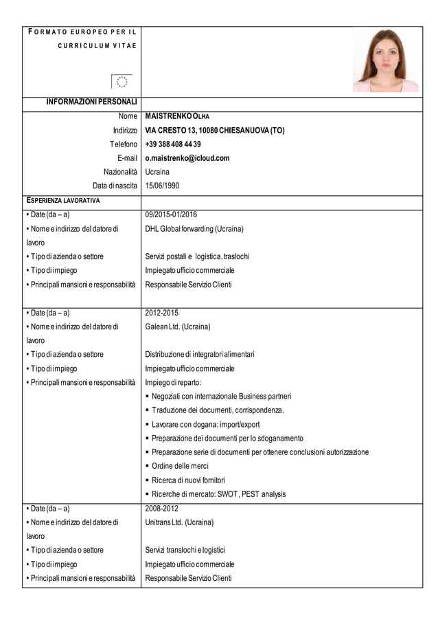 O.Mai CV Agosto 2016 | PDF