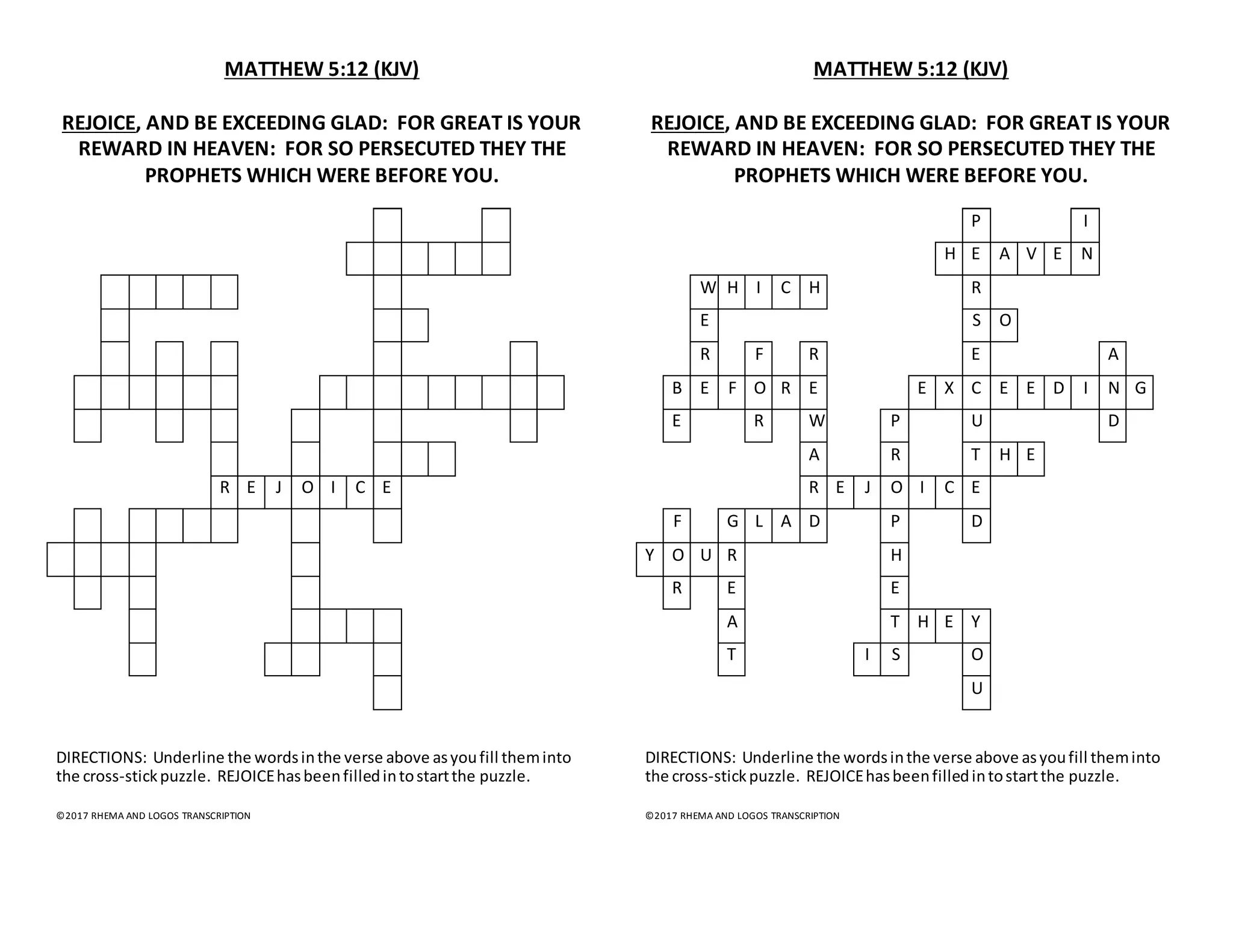 THE BEATITUDES - MATTHEW 5-12 | DOCX