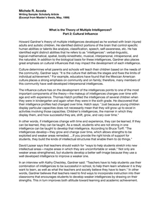 What is the Theory of Multiple Intelligences Part 2 Cultural Influence ...