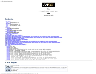 IC Engine Sector Flow Simulation report | PDF | Physics | Science