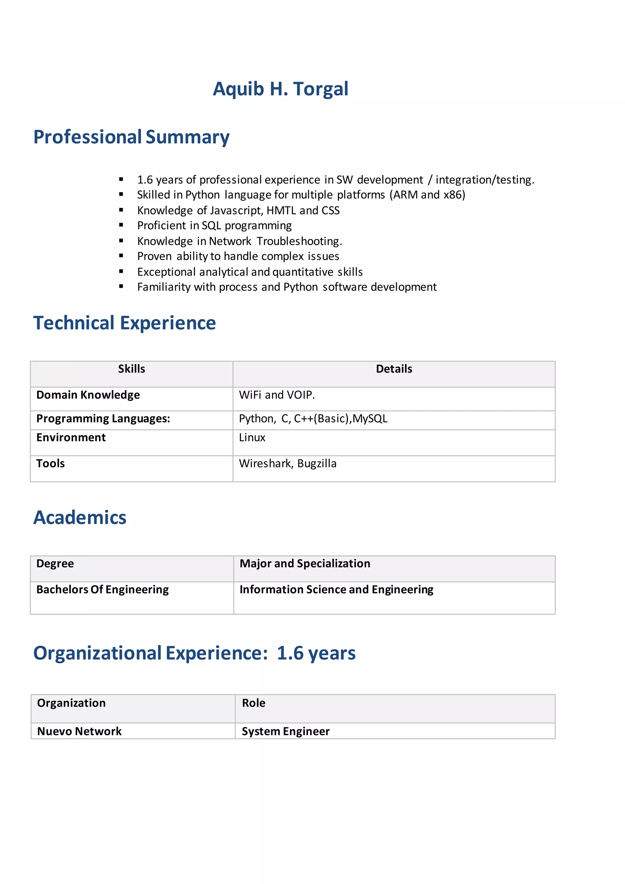 Resume | PDF