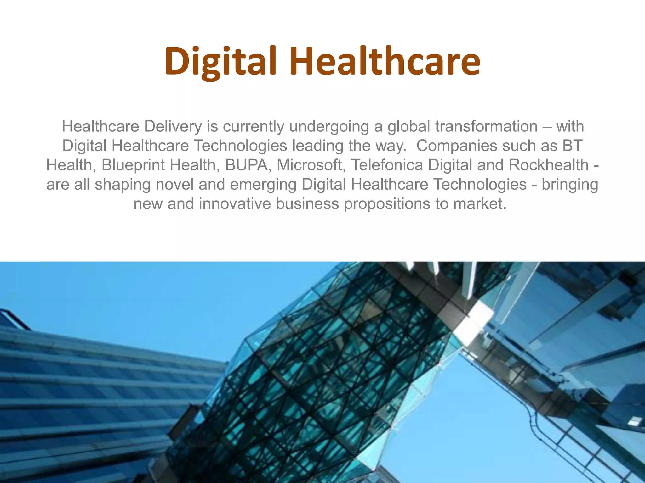 Digital Healthcare - Detailed Presentation PDF | PDF