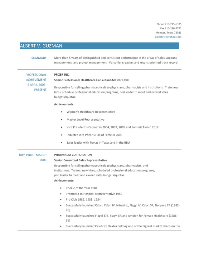 Albert V Guzman Resume | PDF