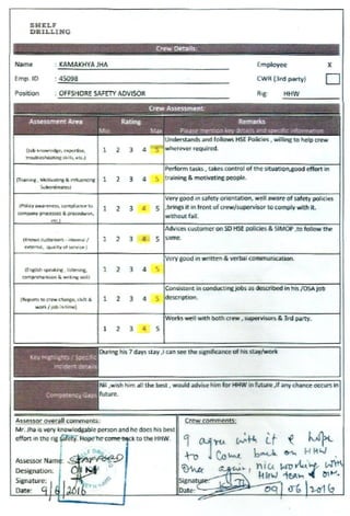 Assesments by different OIMs | PDF