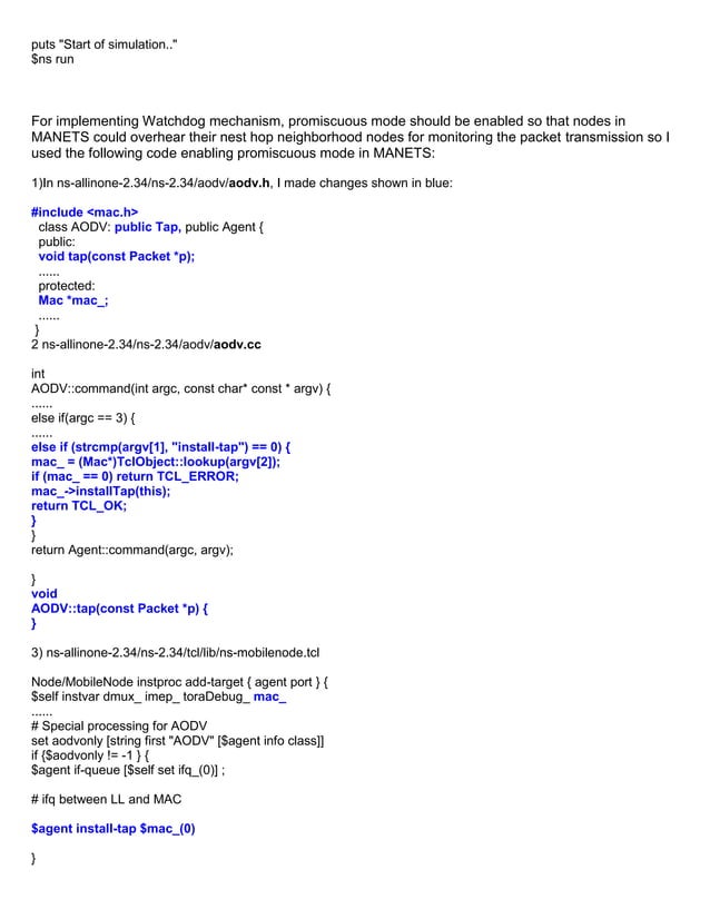 Final Report(Routing_Misbehavior) | PDF