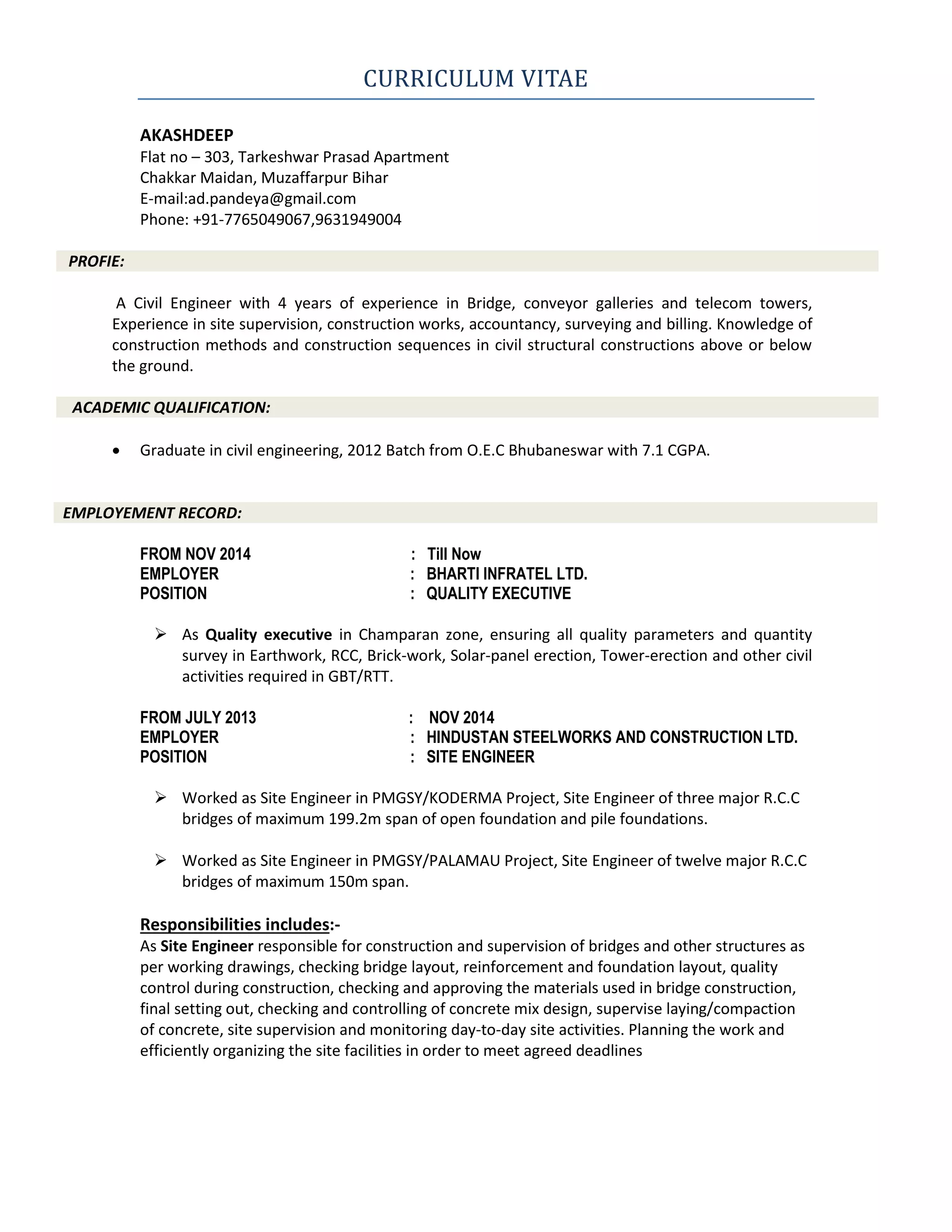 civil engg akashdeep | PDF