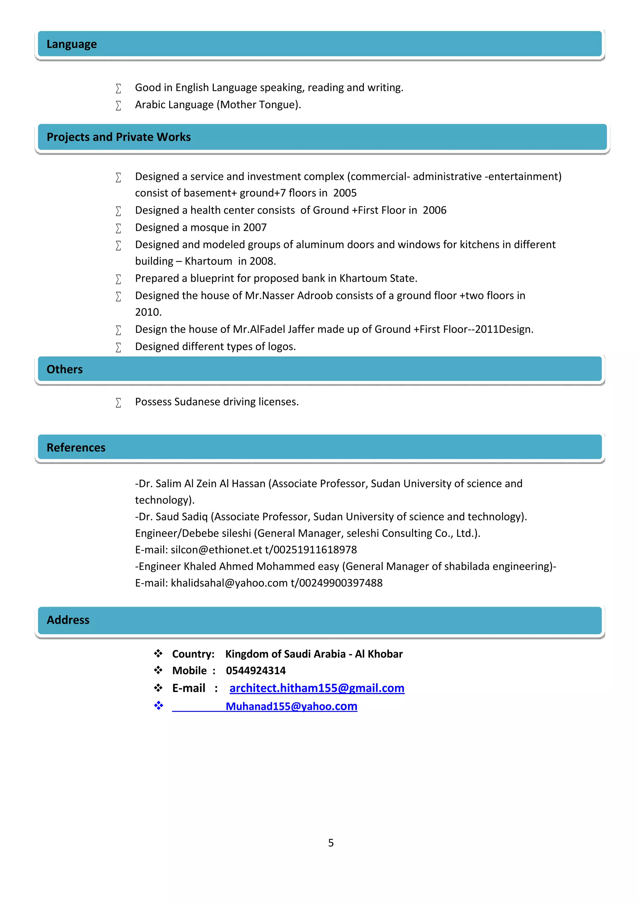 Curriculum vitae Hitham Osman update | PDF