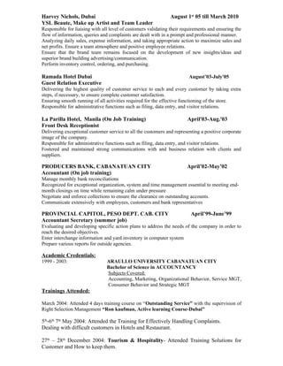Resume of Mari | PDF
