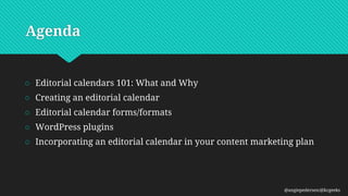 WPKC-Editorial Calendars | PPT