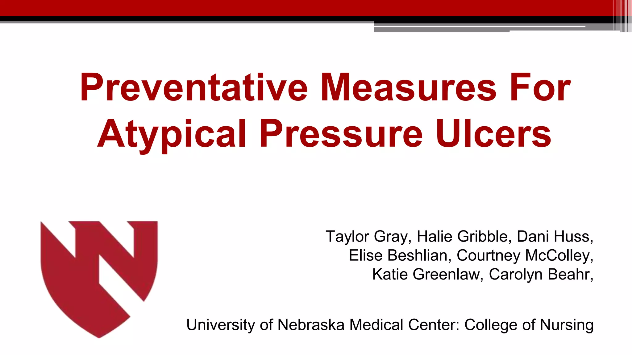 Pressure Ulcer QI Presentation - UNMC | PPTX