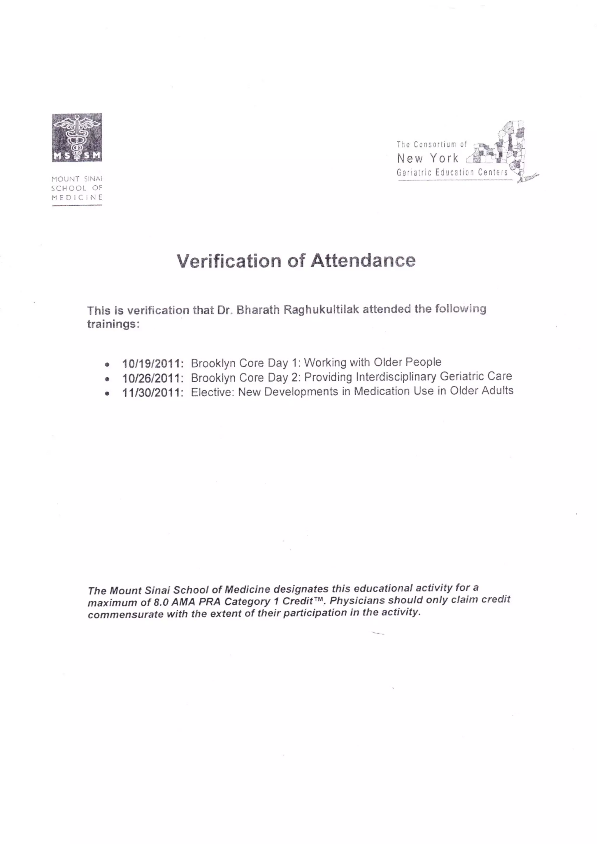 CERTIFICATIONS-GERIATRIC MEDICINE | PDF