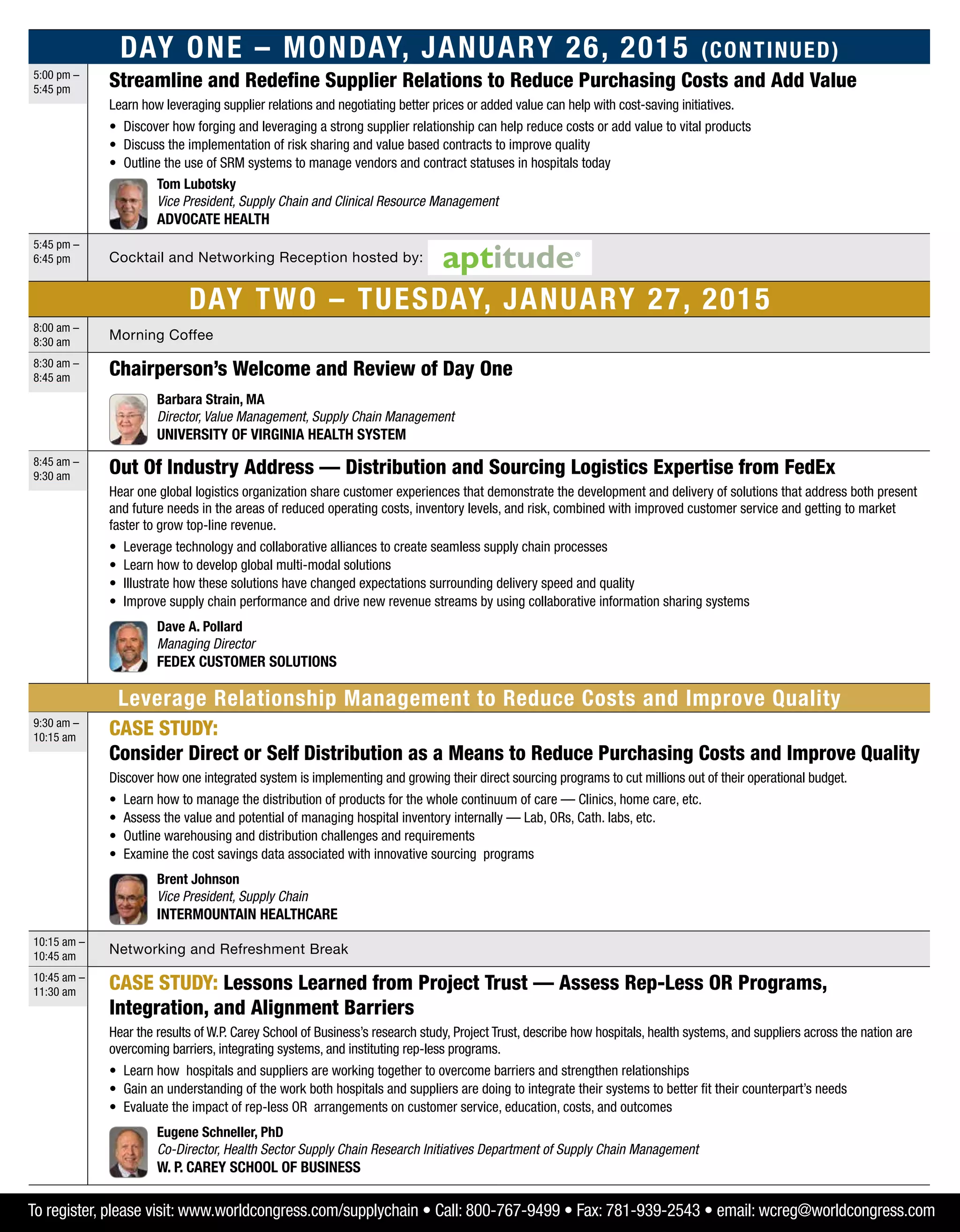 2015 World Congress Brochure | PDF