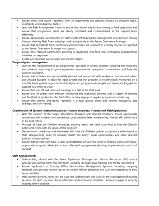 Field Manager - south sudan | PDF