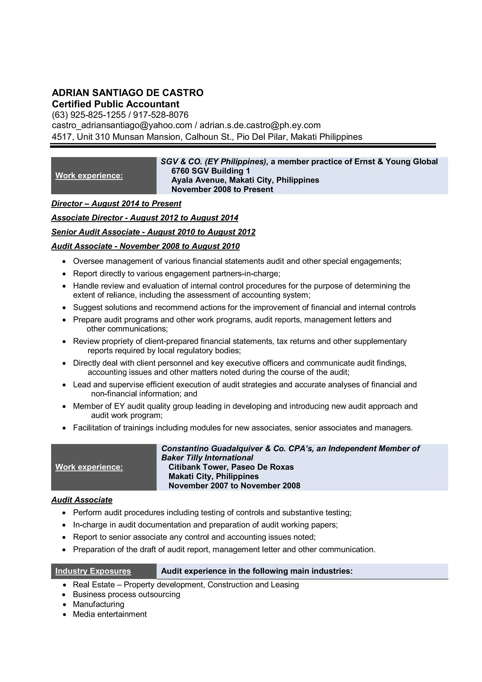 De Castro_Adrian_CV | PDF