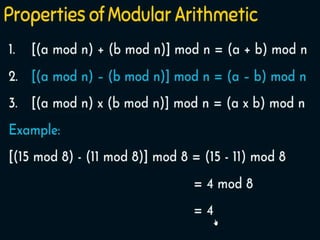 modular arithmetic | PPTX