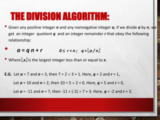 modular arithmetic | PPTX