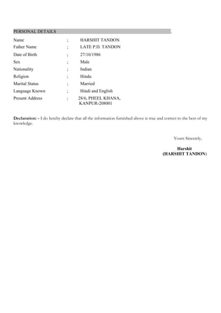 Harshit Tandon | PDF