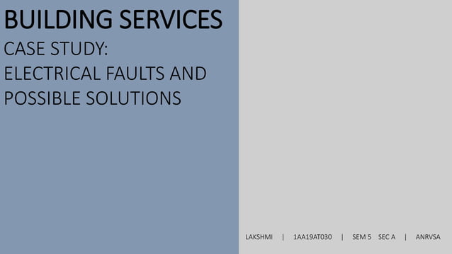 ELECTRIC FAULTS | PPT