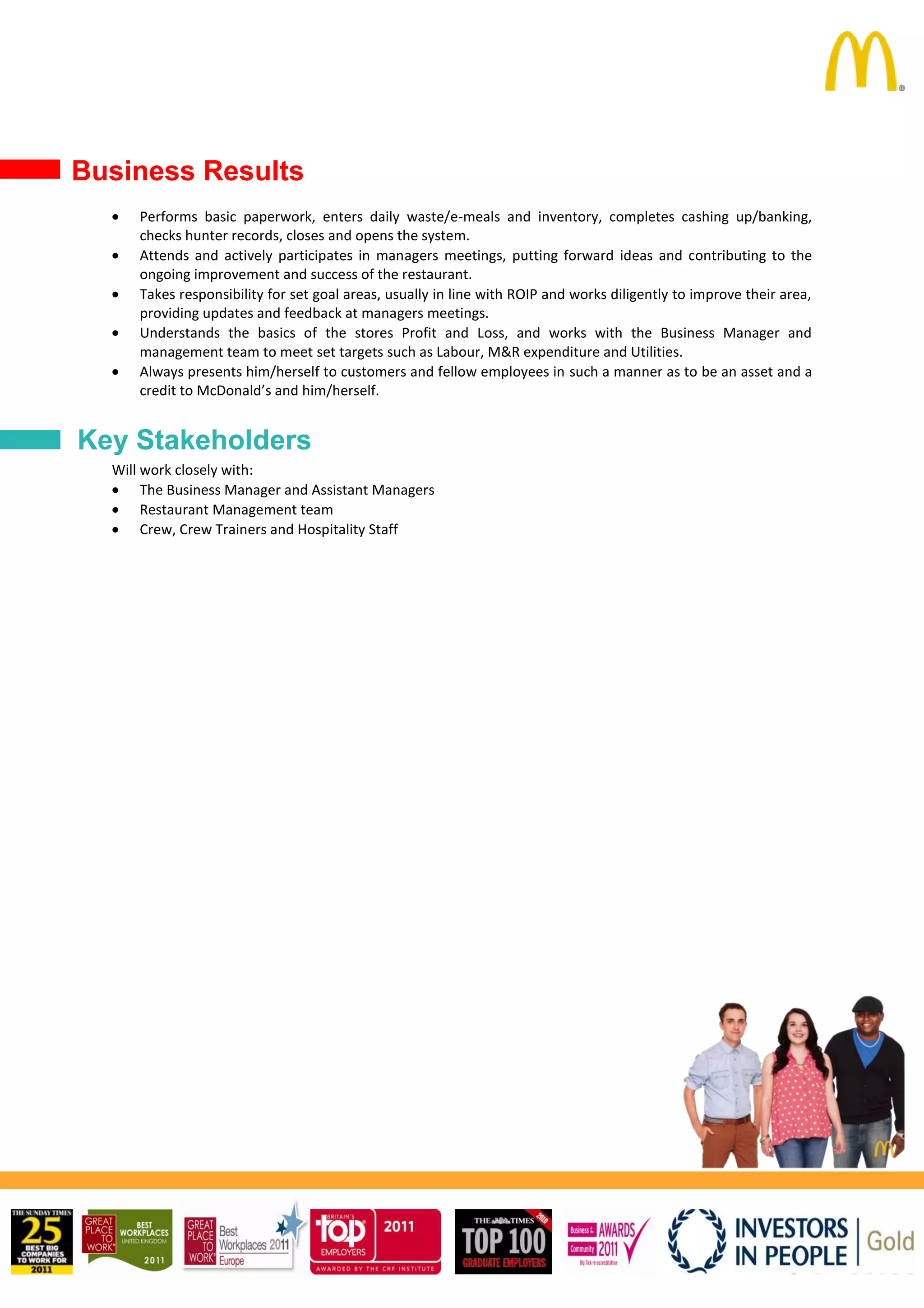 McDonalds Shift_Manager_Final | PDF