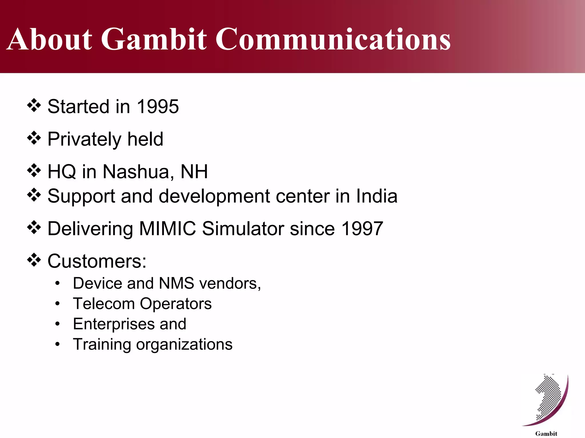 MIMIC presentation 2012 | PPT