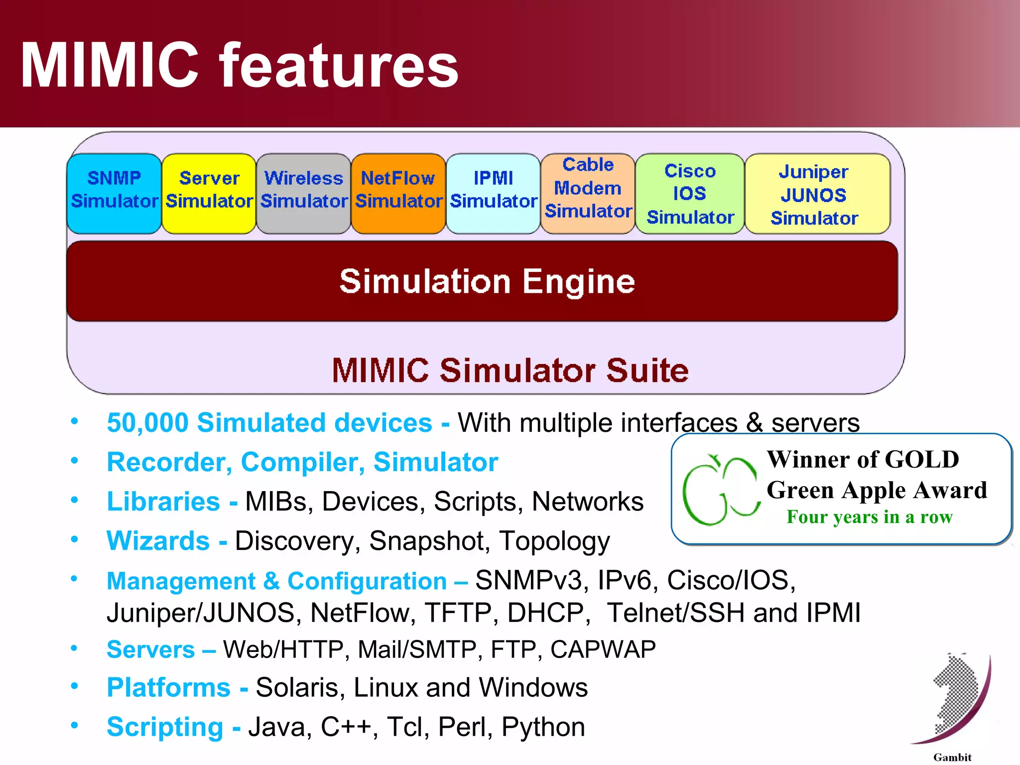 MIMIC presentation 2012 | PPT