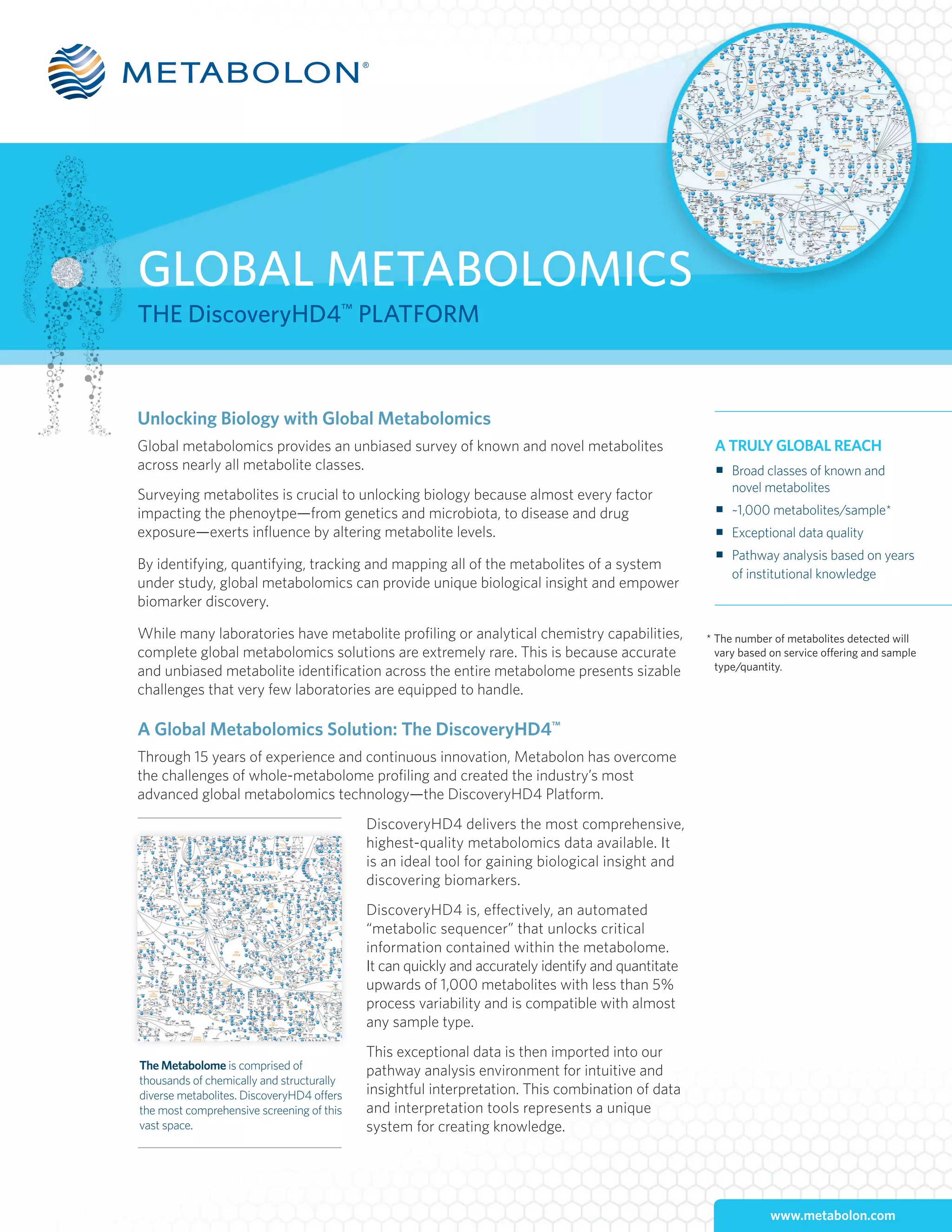 Metabolon Global Metabolomics | PDF
