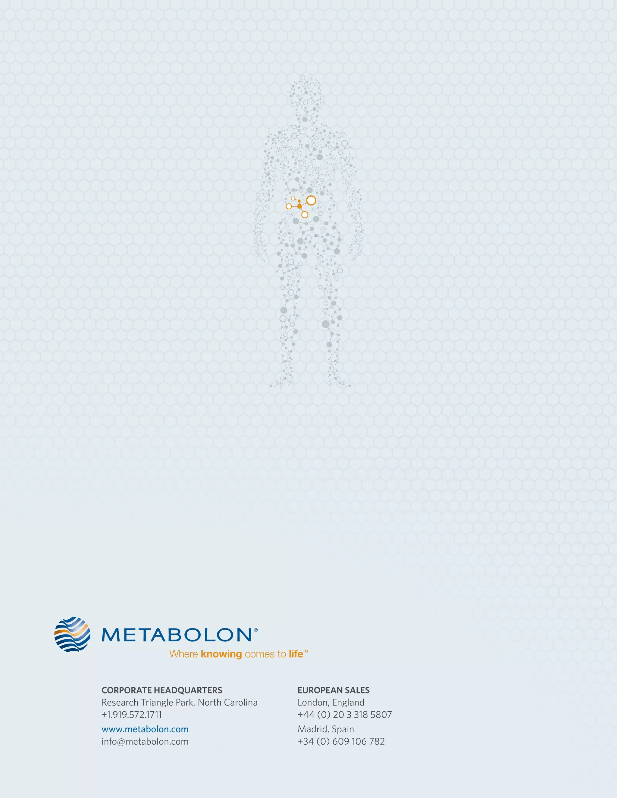 Metabolon Global Metabolomics | PDF